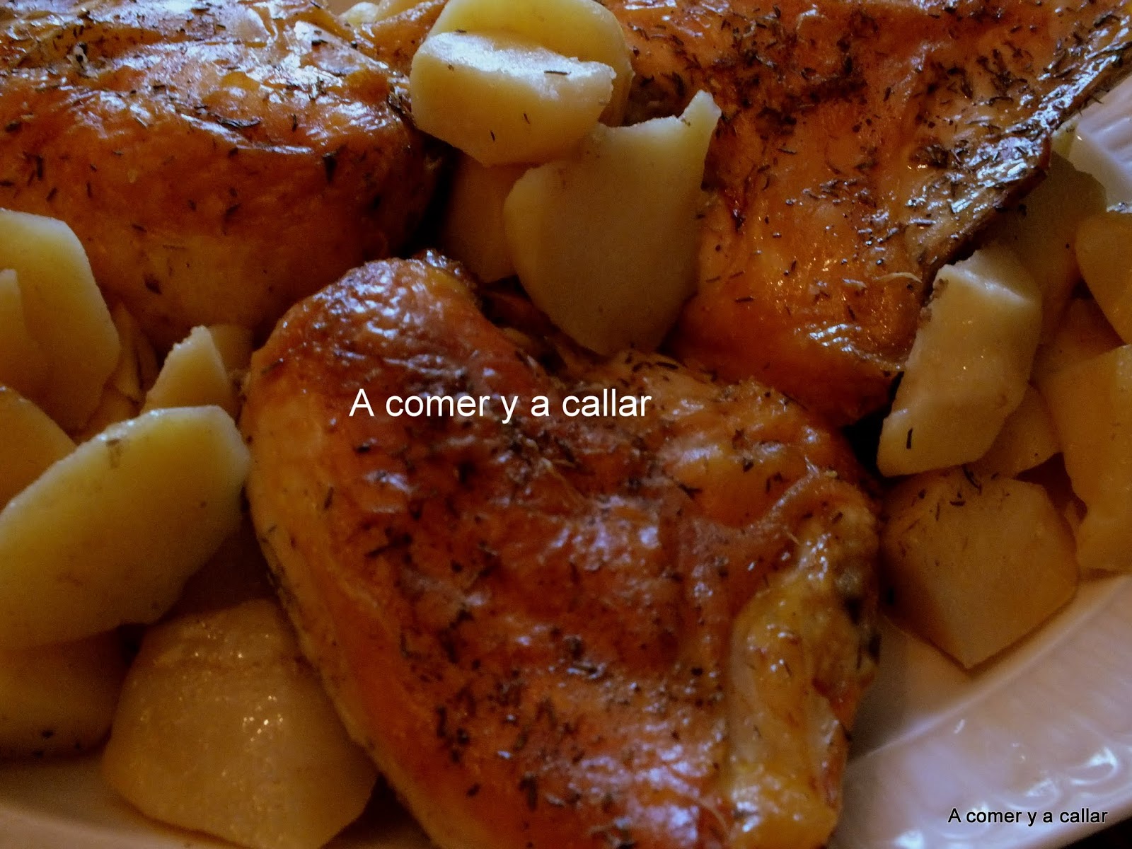 A comer y a callar: POLLO ASADO CON TOMILLO
