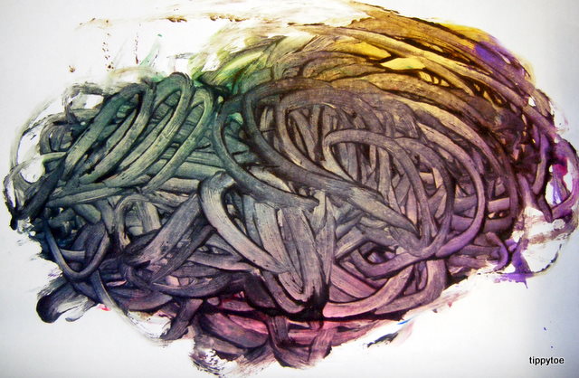 Tippytoe Crafts: Textured Finger Painting