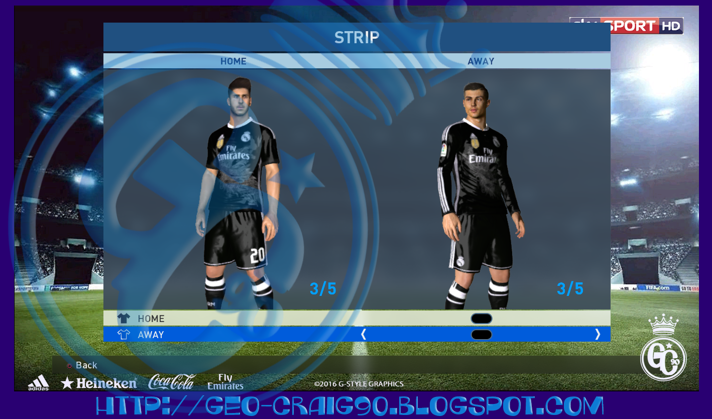 GC_90: PES 2017 Real Madrid Kit Season 2014-15 HD