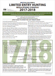 Silvercore Firearms Training BC: LIMITED ENTRY HUNTING REGULATIONS ...