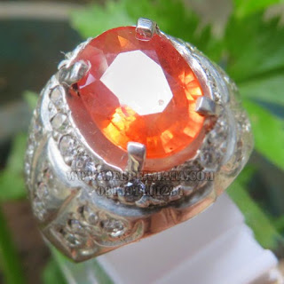 Cincin Batu Orange Sapir | Batu | Mulia| Permata | Akik | Kresnadhana ...