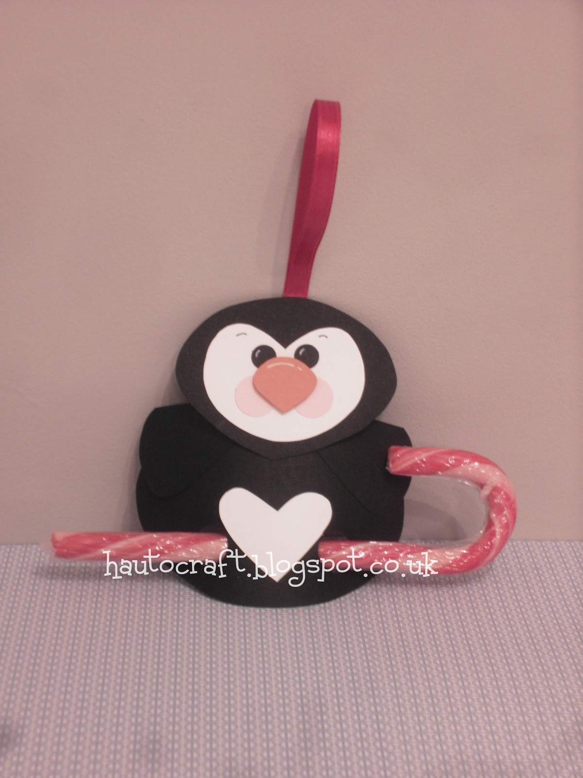 Hau To Craft: Penguin Candy Cane Holder