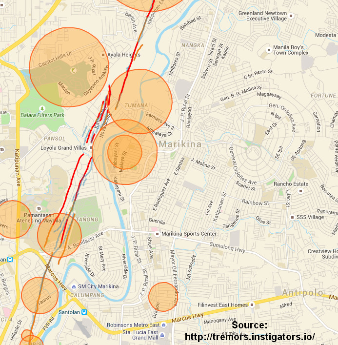 West Valley Fault Line Map