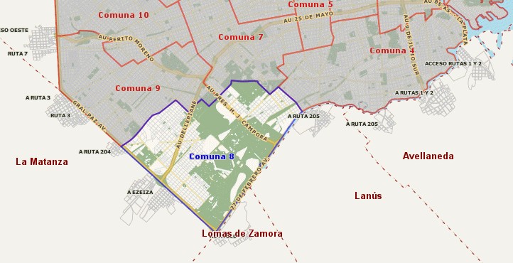 RIACHUELO: COMUNA 8 = EL NEGOCIO