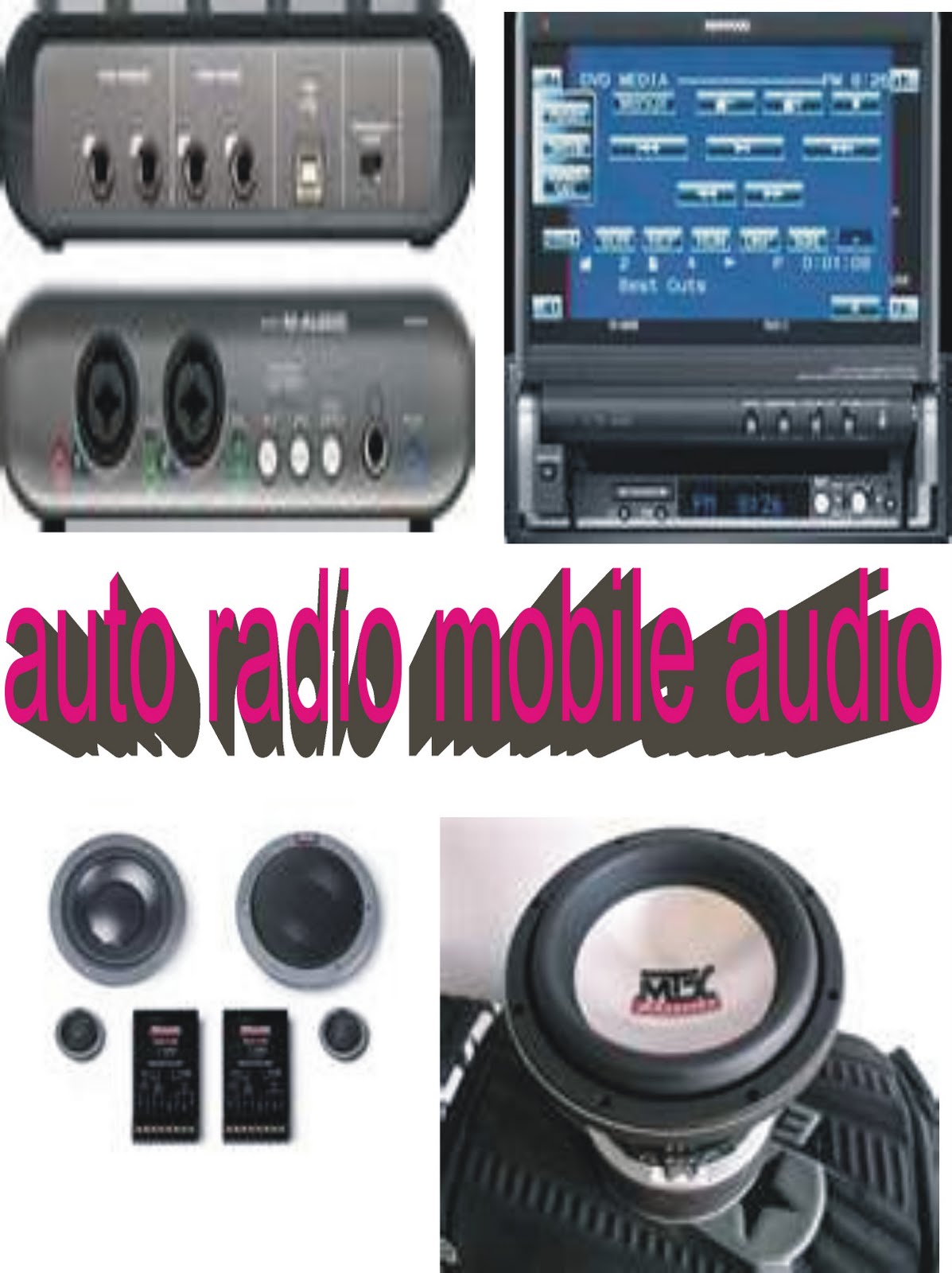 Electronics: Auto radio mobile audio