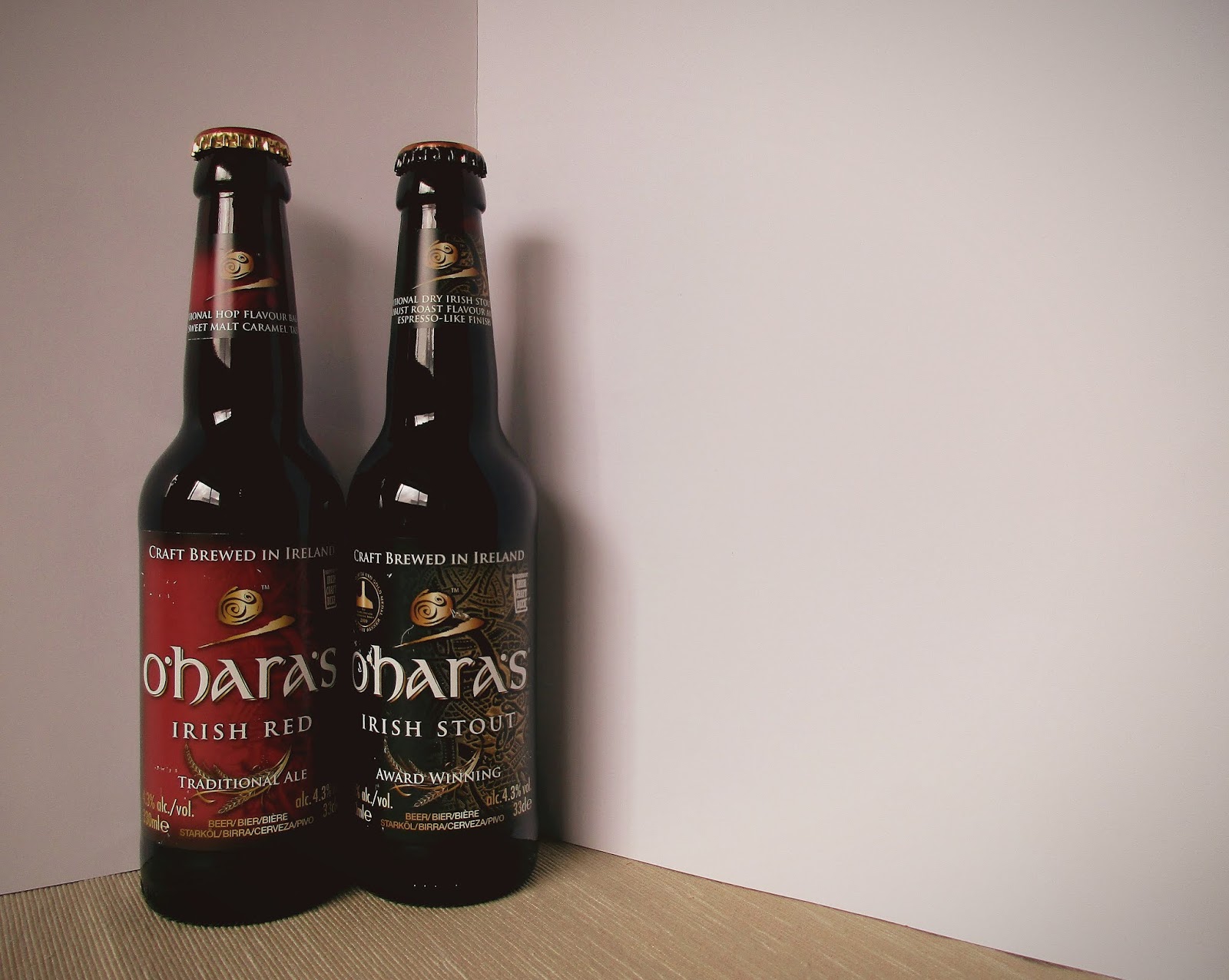Cervecívoros: O'Hara's Irish Red y Irish Stout, porque de Irlanda no ...