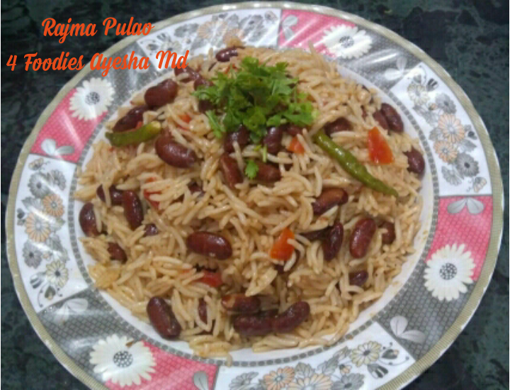 4 Foodies: Rajma (Red Kidney Beans) Pulao/Fried Rice