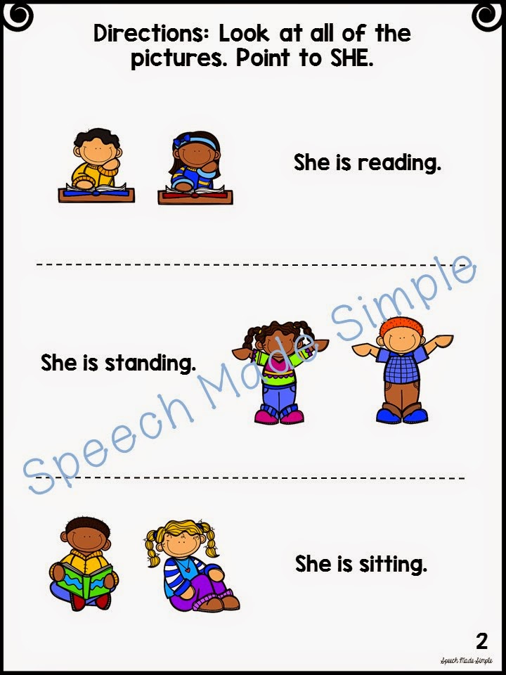 Speech Made Simple: Interactive Book of Pronouns!