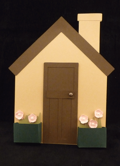 Paper Compulsions: House shaped card