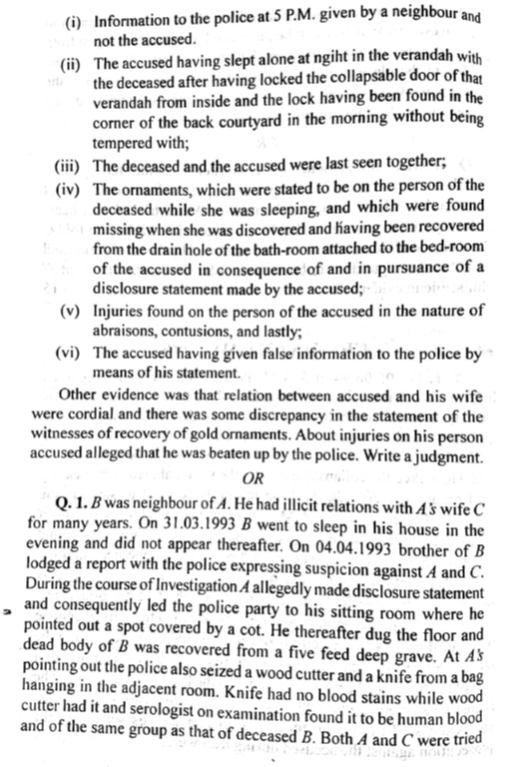 Aiming Delhi Judiciary: Answer Writing - Practical Questions