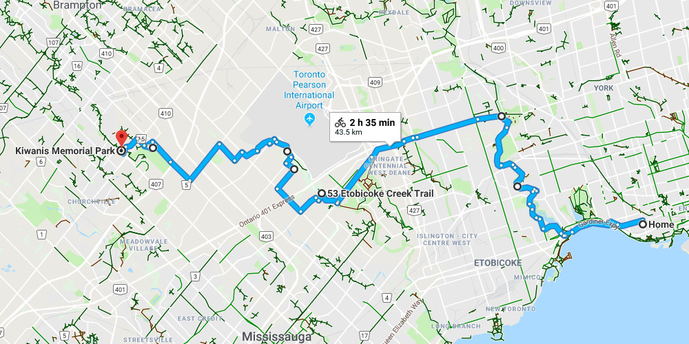 Two Wheeled Politics: Toronto to Brampton (via Eglinton and Etobicoke ...