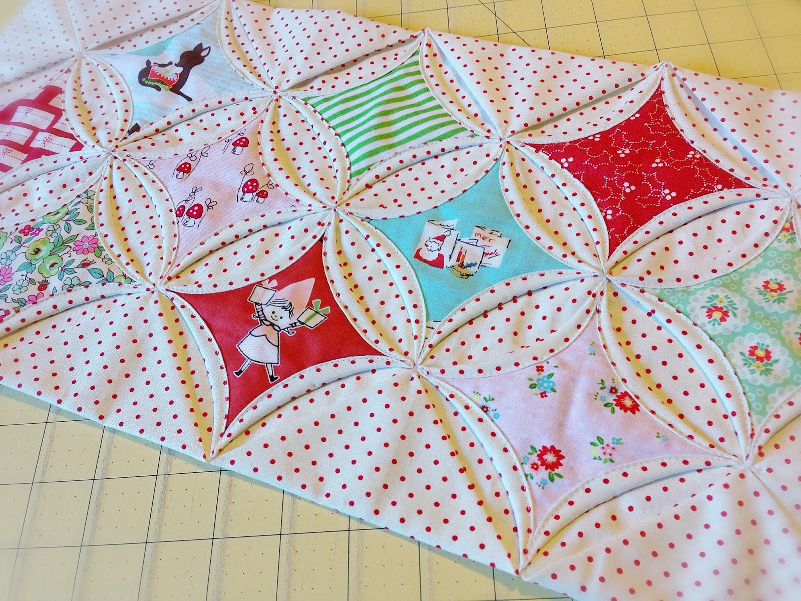 lovely little handmades: cathedral windows