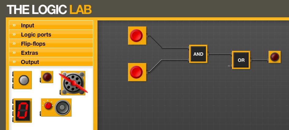 廢墟: 邏輯模擬線上工具--The Logic Lab