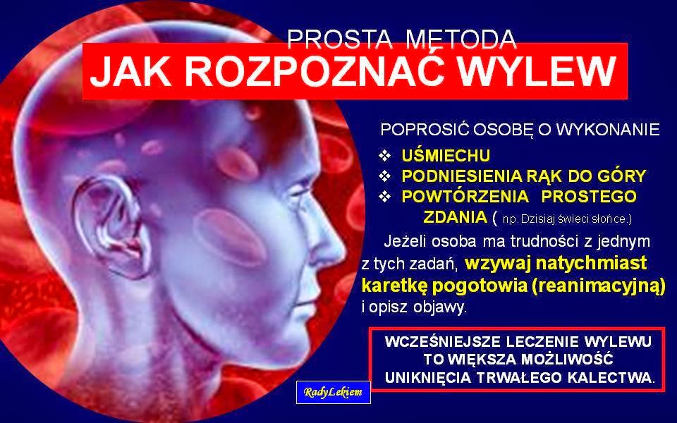 Rady Lekiem: Prosta metoda - jak rozpoznać wylew?
