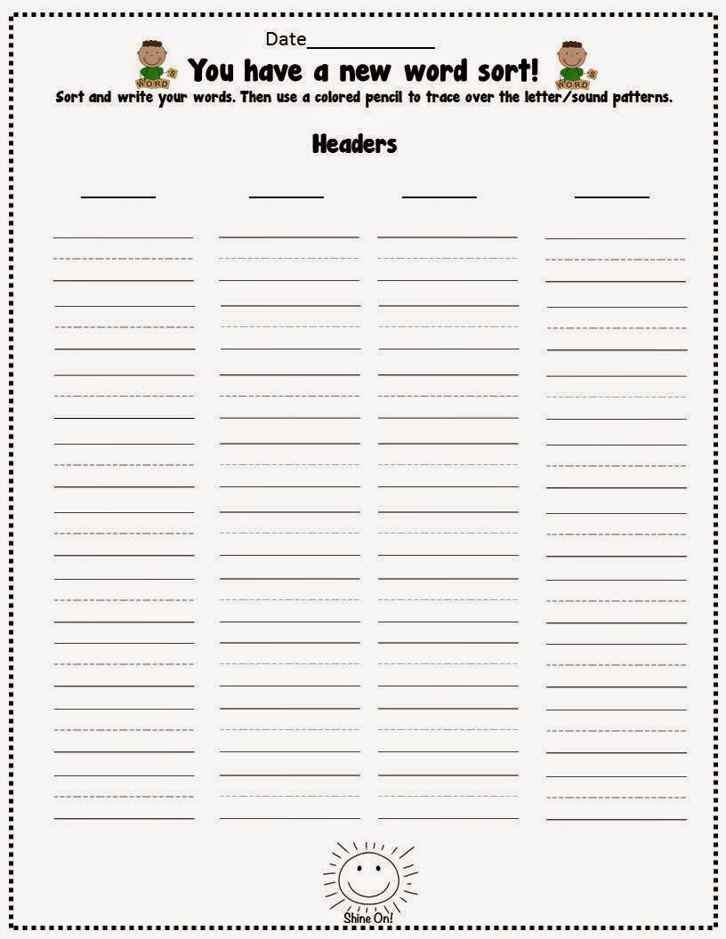 First Grade Bloomabilities: Streamlining Words Their Way