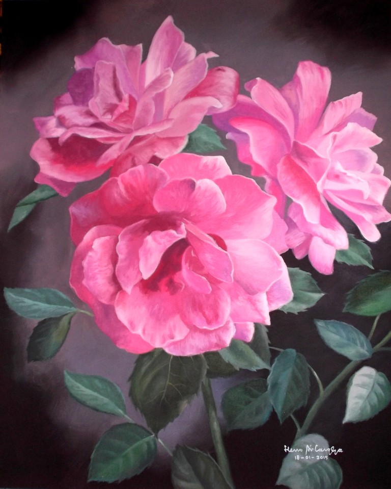 31+ Ide Gambar Lukisan Bunga Mawar Merah, Gambar Lukisan