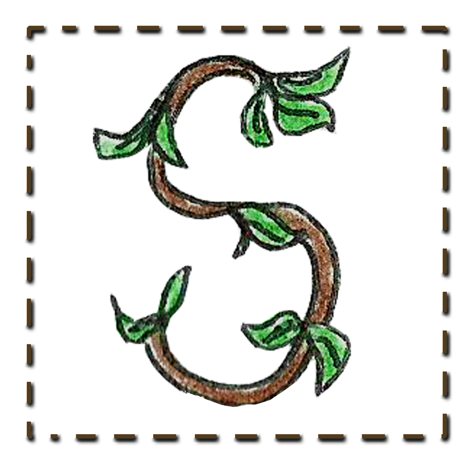 GRANNY ENCHANTED'S BLOG: "Twigs and Leaves" Free Scrapbook Alphabet ...