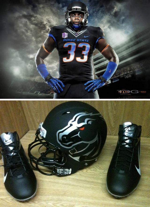 Vintheday Boise States Blackout Uniforms
