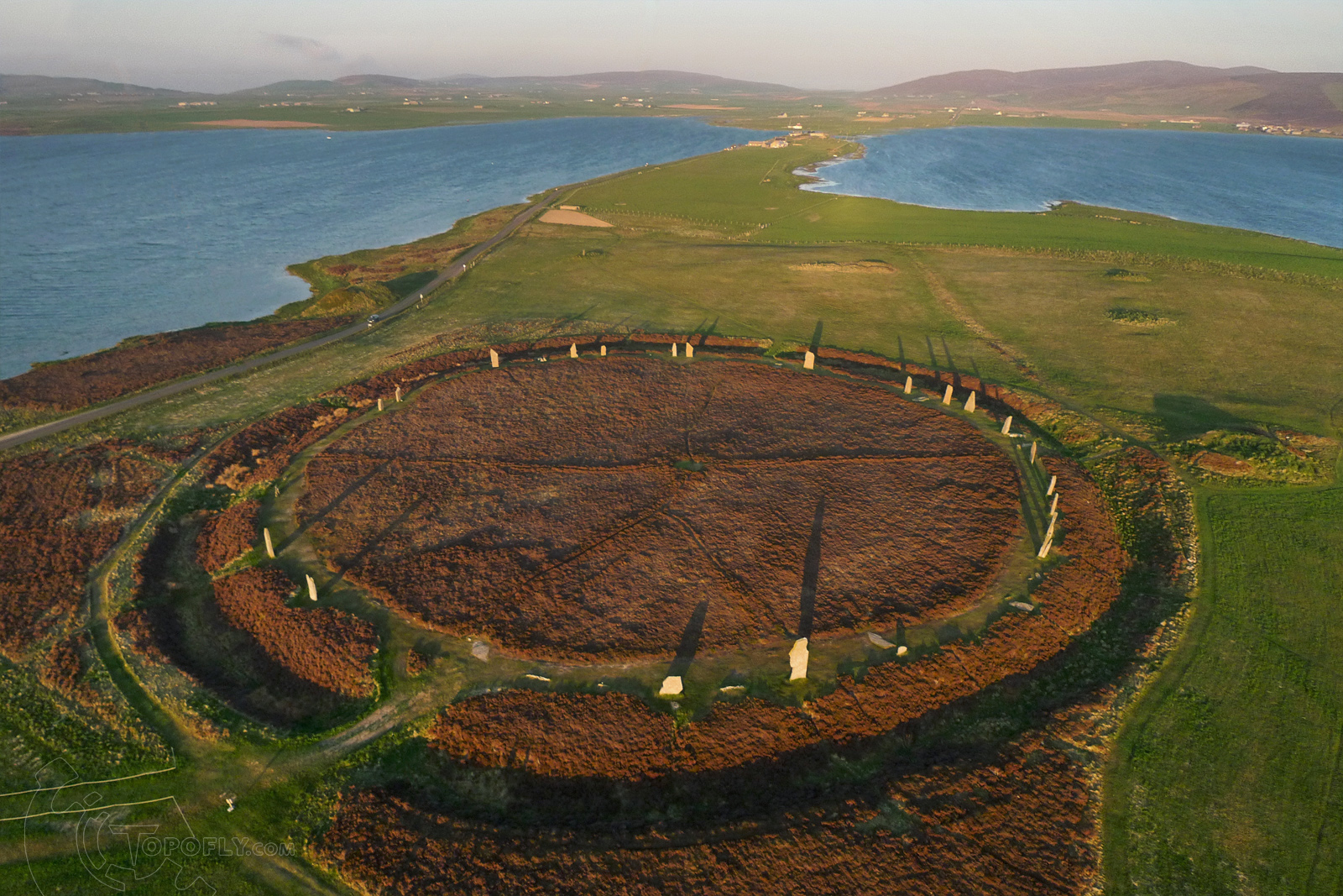 Ring of Brodgar, Neolithic henge and stone circle on the Mainland, the ...