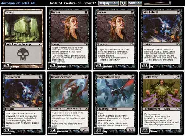 Magic the Gathering Adventures: Theros Prep: Devotion to Black
