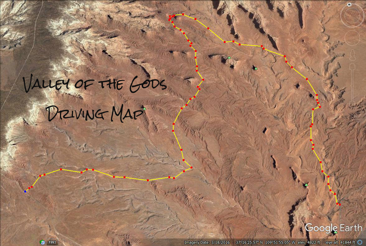 Driving through Valley of the Gods - Girl on a Hike