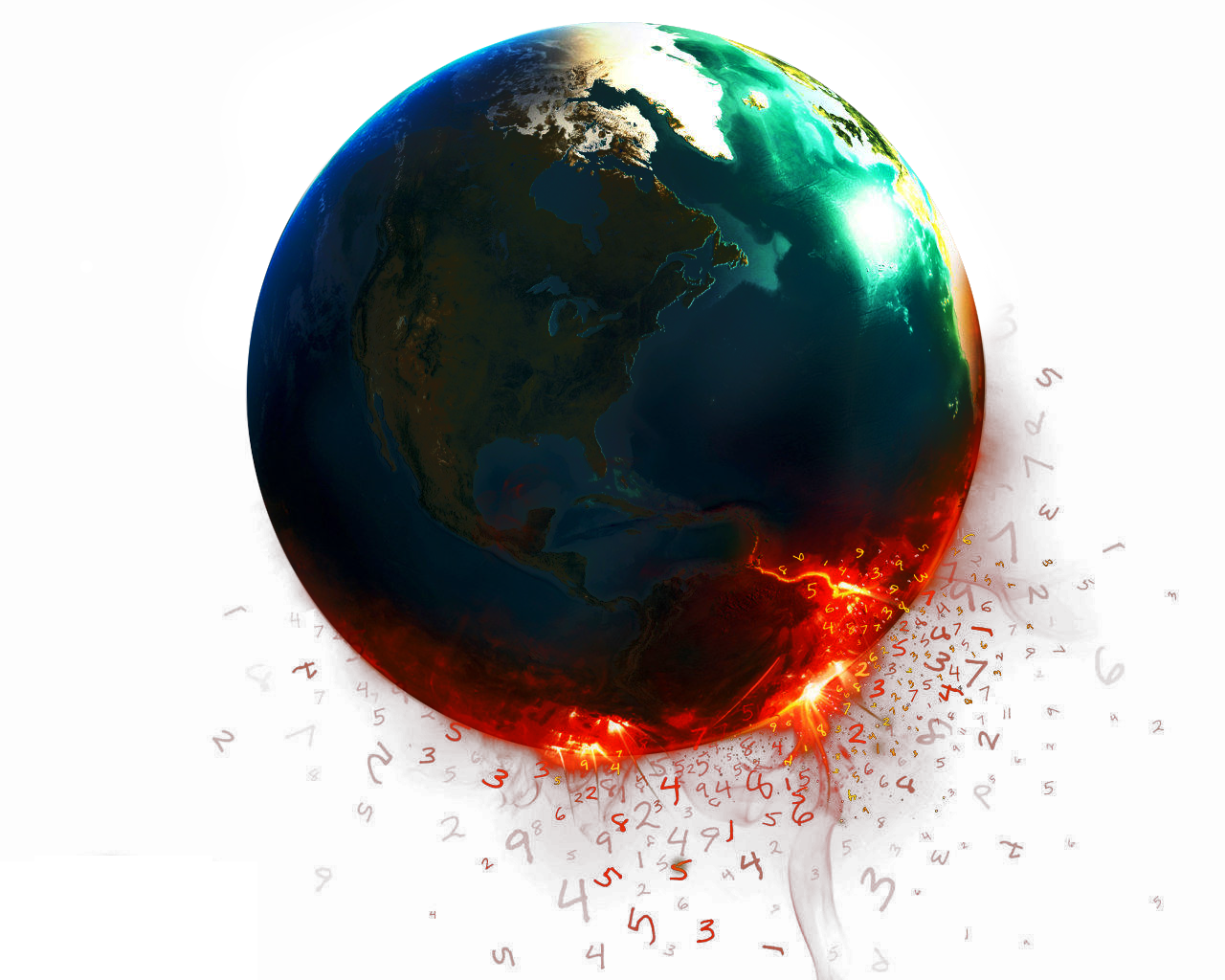 Photorenders: earth atractive 3D design - png