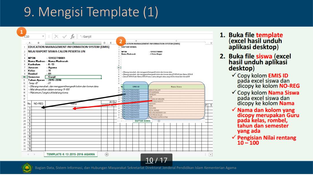 Panduan Aplikasi Pendataan Nilai Raport MI, MTs, MA Tahun 2017 - SIAP UJIAN