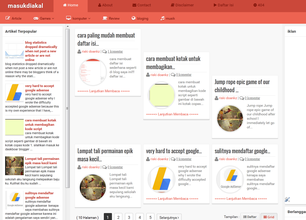 Cara Mudah Membuat Readmore Pada Blog