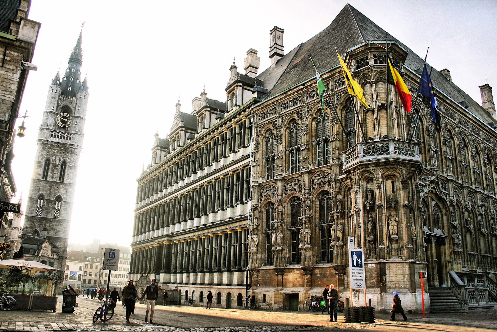 The city hall of Ghent