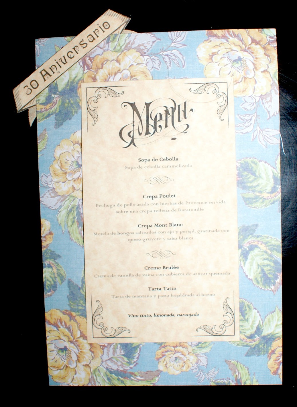 La mamá de Nicolás: Mi fiesta de 30: el menú