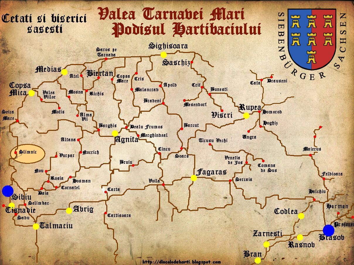 undeva la mijloc: Cetatea medievală Slimnic - Stolzenburg