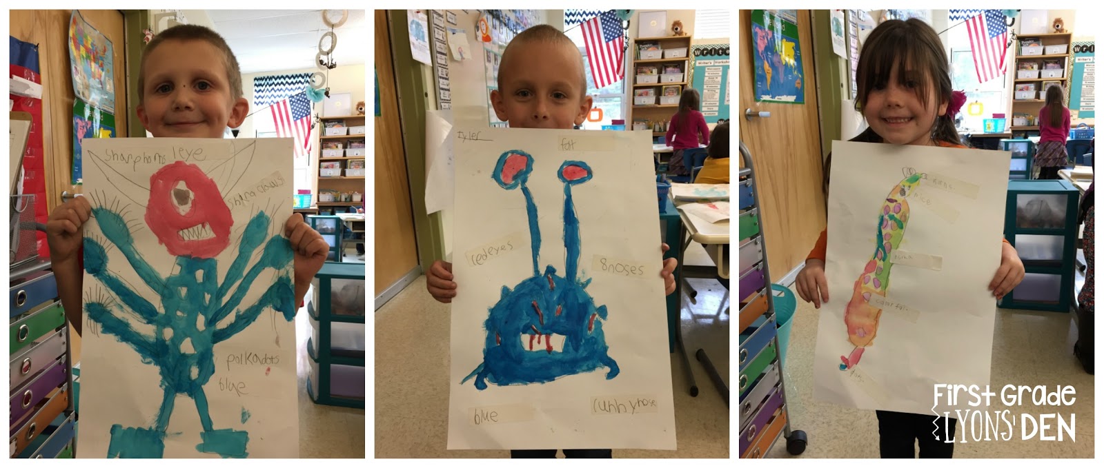First Grade Lyons' Den: Hey, That's My Monster!