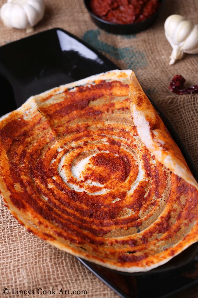 Chilli Garlic Dosa ~ Lincy's Cook Art