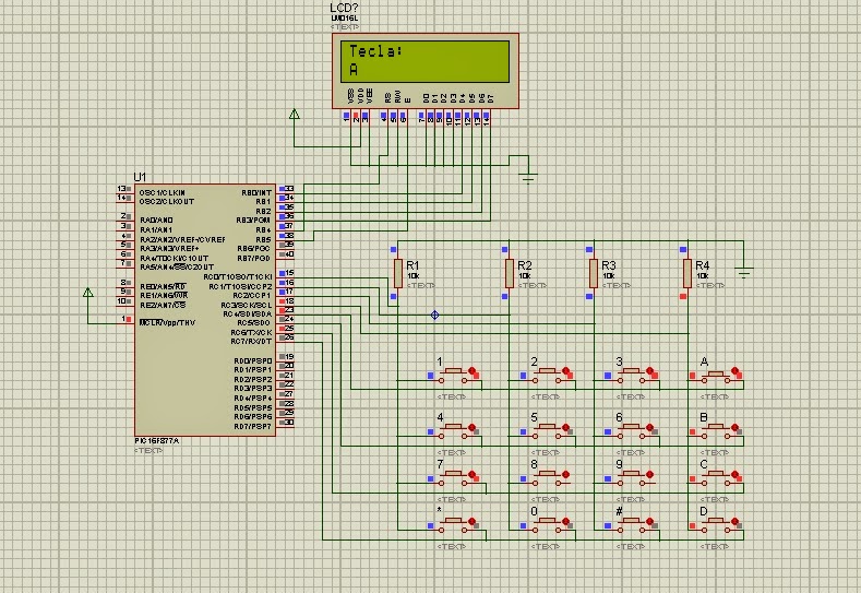 ELECTRONICA Y TELECOMUNICACIONES *JC* : TECLADO NUMÉRICO CON PULSADORES ...