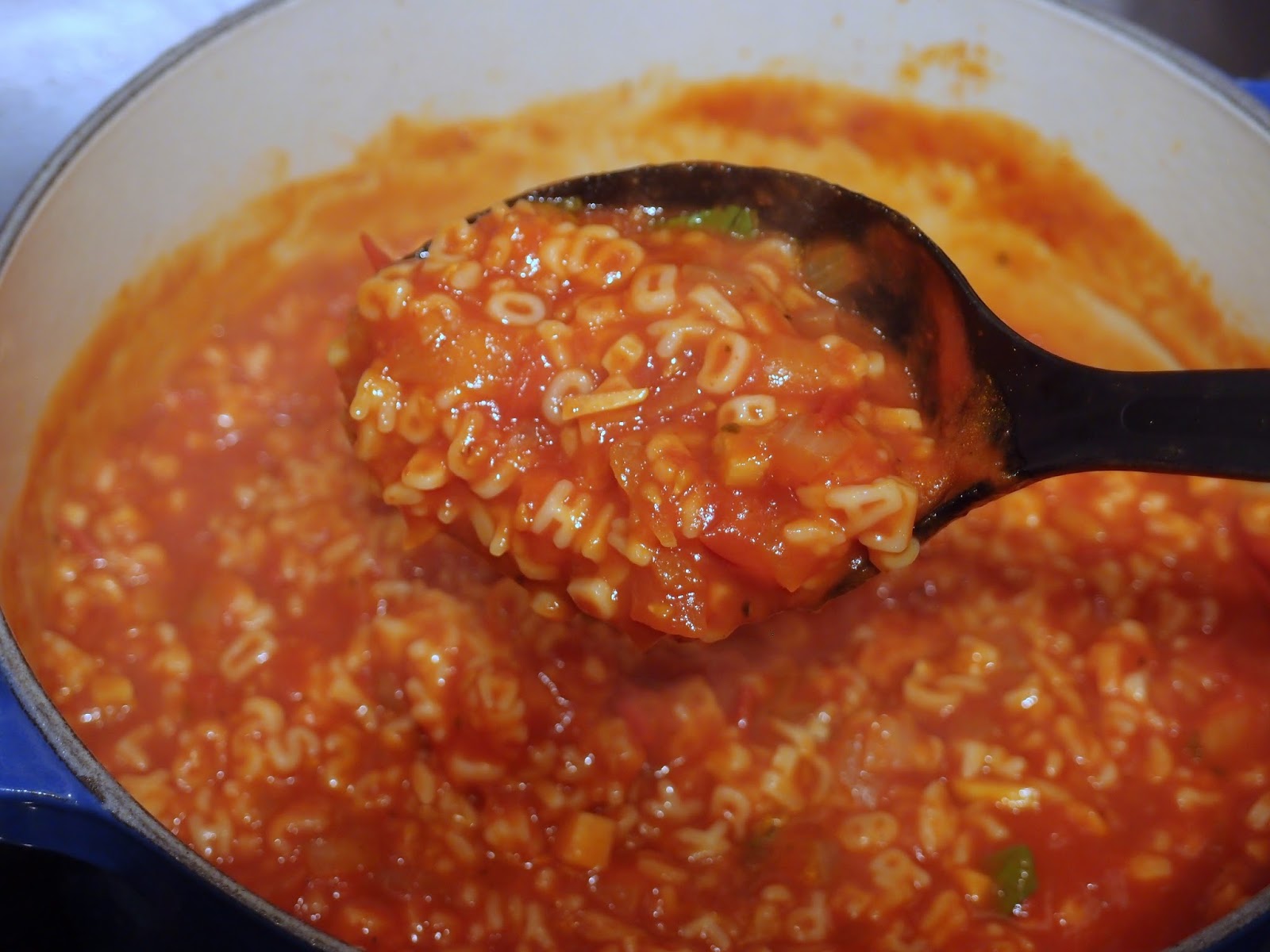 The VegHog: Tomato alphabet soup