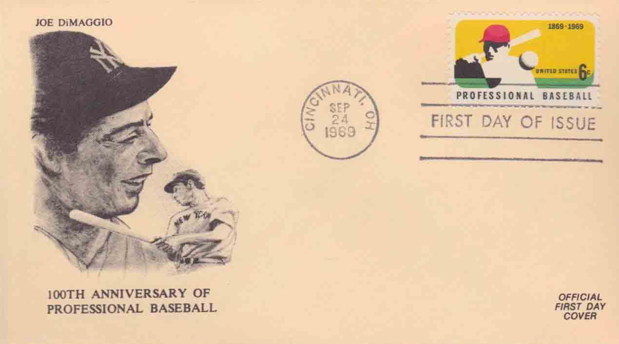 Baseball Stamps & Postmarks: Professional Baseball Centennial - 1969