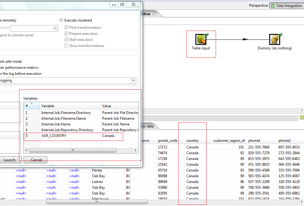 Hitachi Vantara Pentaho - BI Suite Tutorials: Pentaho Data Integration(CE): Basics-4 : Variables ...
