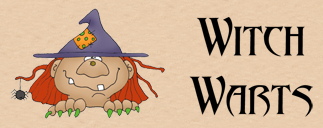 Beachy's Craft Cottage: Witch Warts Treat Bag Topper