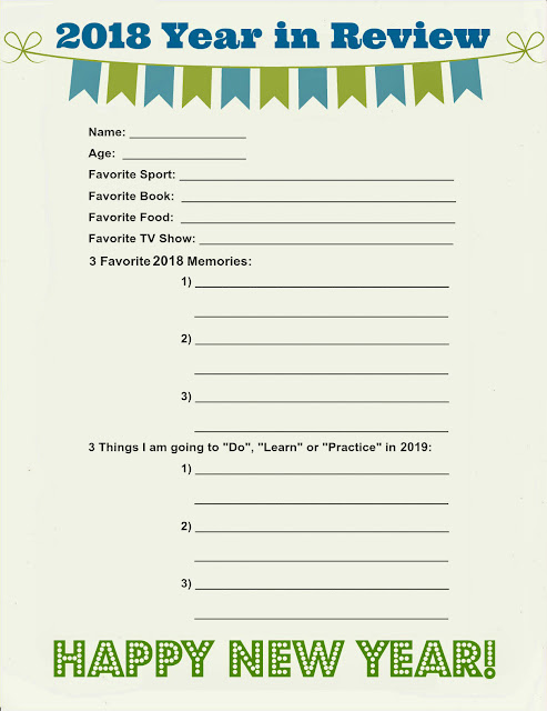 East Coast Mommy: Year in Review {Free Printable}