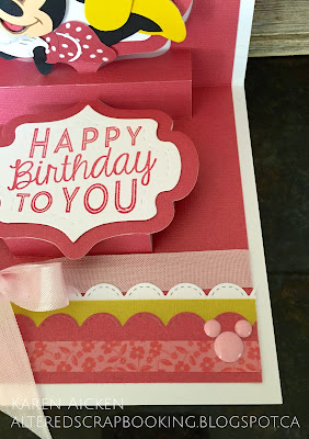 Altered Scrapbooking: Olivia's Mini Mouse Birthday Card