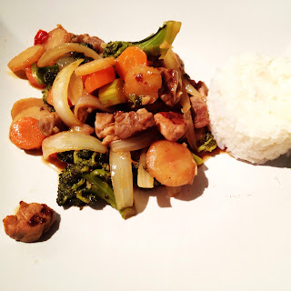 Gourmet light: Fläskkarre wok med ris 9 propoints