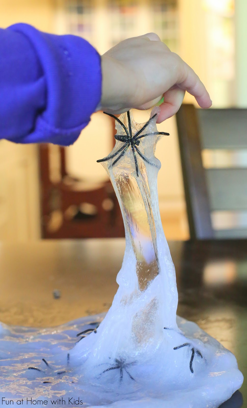 Halloween Slime Recipe: Spider Slime