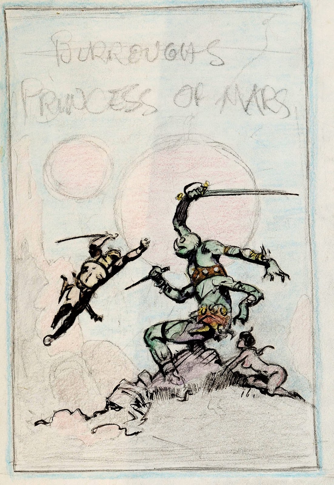 Cap'n's Comics: The Moment Before A Princess Of Mars by Frank Frazetta
