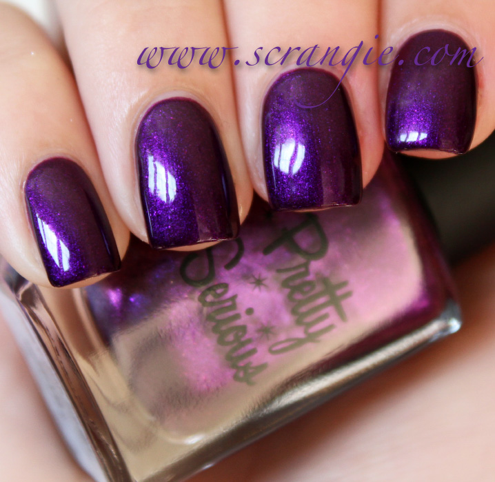 Scrangie: Pretty Serious Cosmetics In The Night Collection Swatches and ...