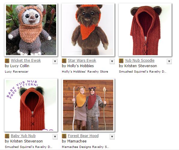 Cro Knit Inspired Creations By Luvs2knit: 5 Free Ewok Patterns
