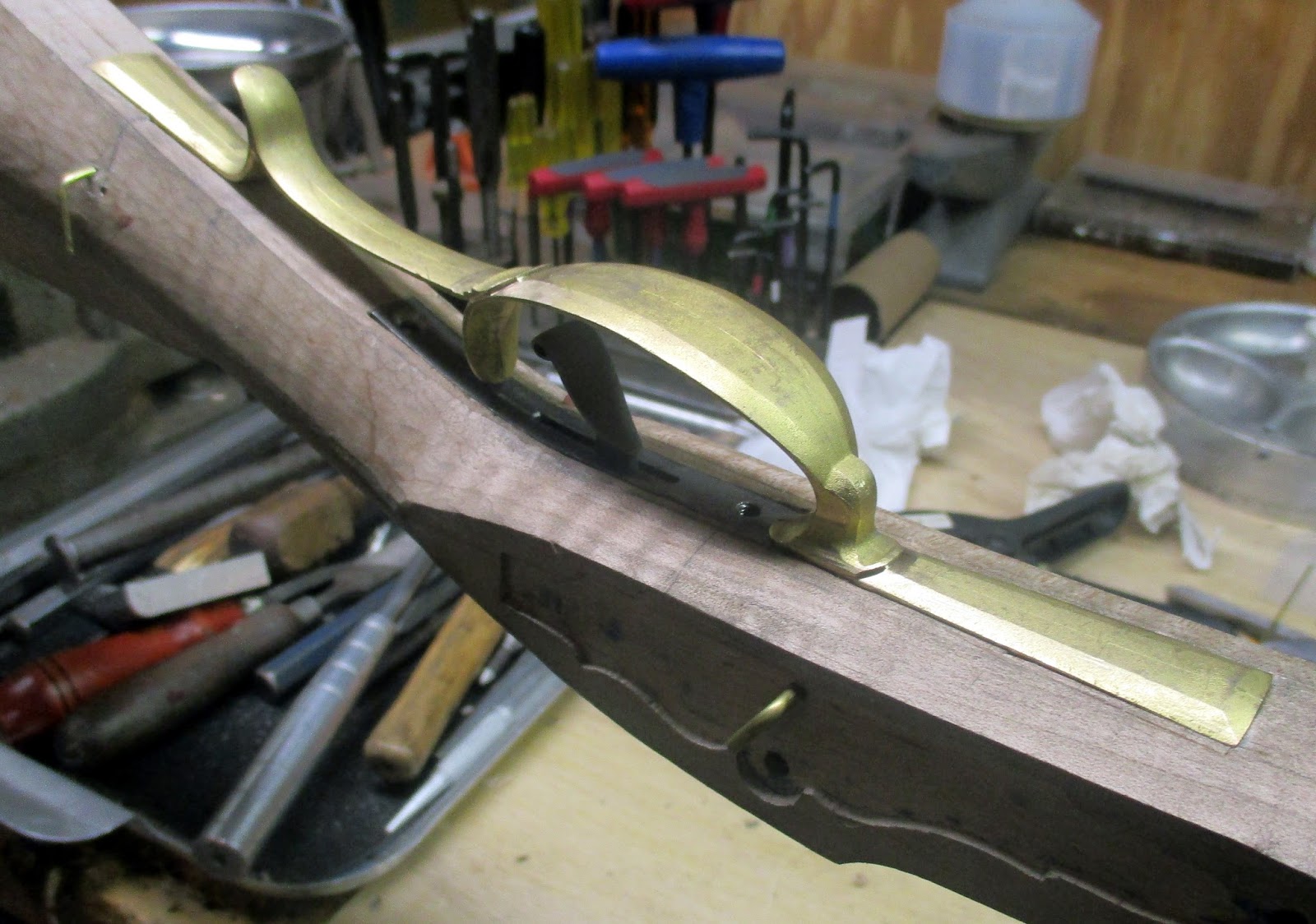 MI Models: Building the Jim Chambers Lancaster Flintlock: Inlet Trigger ...