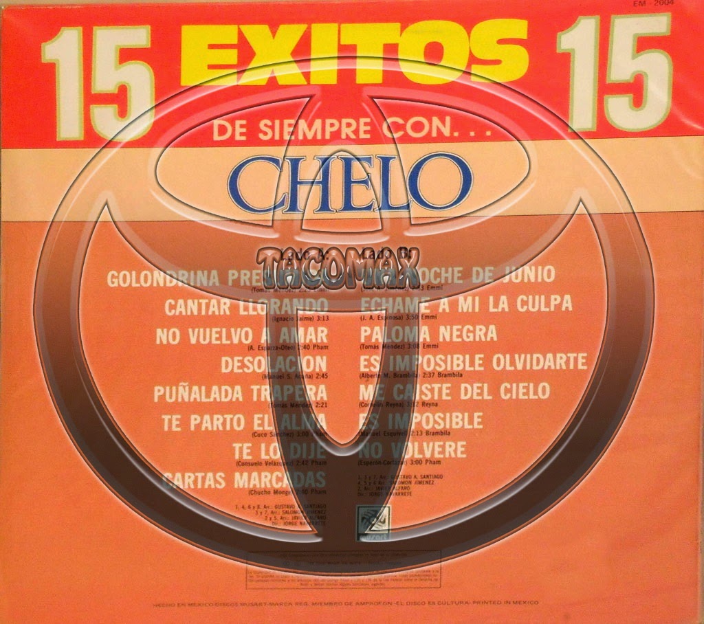 sɐɹǝdnɹƃ sǝuoıɔɔǝΙoɔ: Chelo-15 Exitos De Siempre