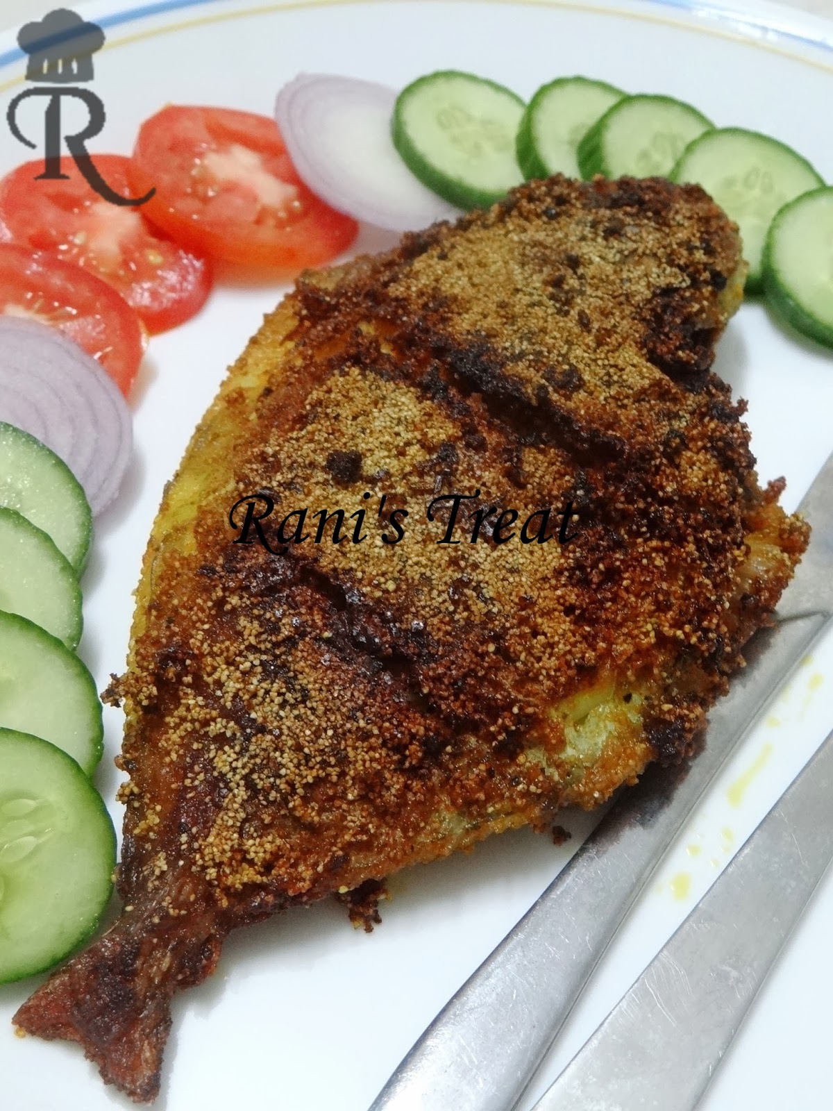 Rani's Treat: Pomfret Fry | Chettinad Style Pomfret Fish Fry | Avoli ...