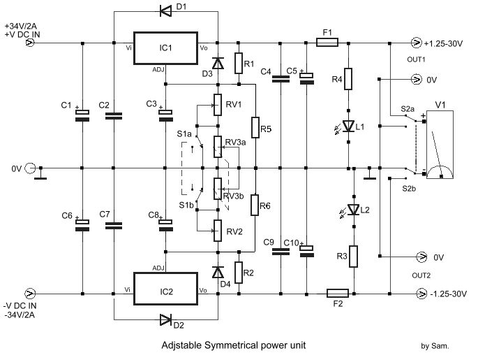 Oppa's Blog: Power Supply Simetris Variable dengan LM317/337 ( 1 )