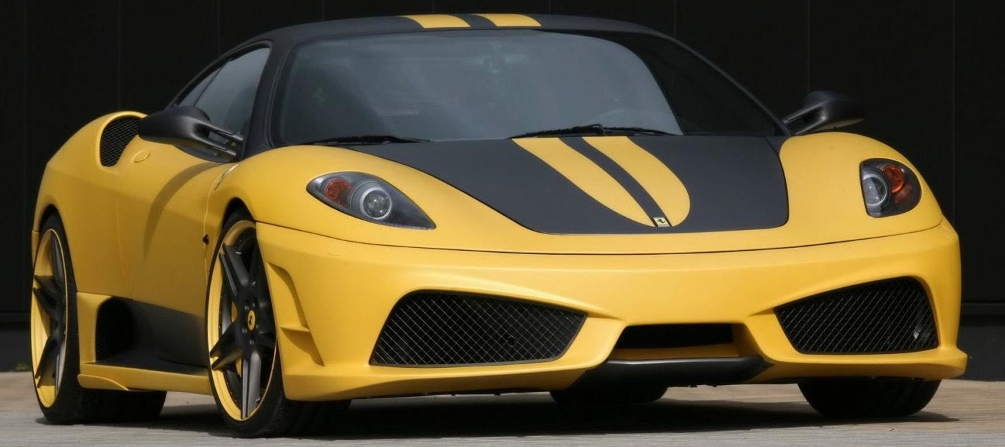 Gambar Mobil Ferrari Warna Kuning